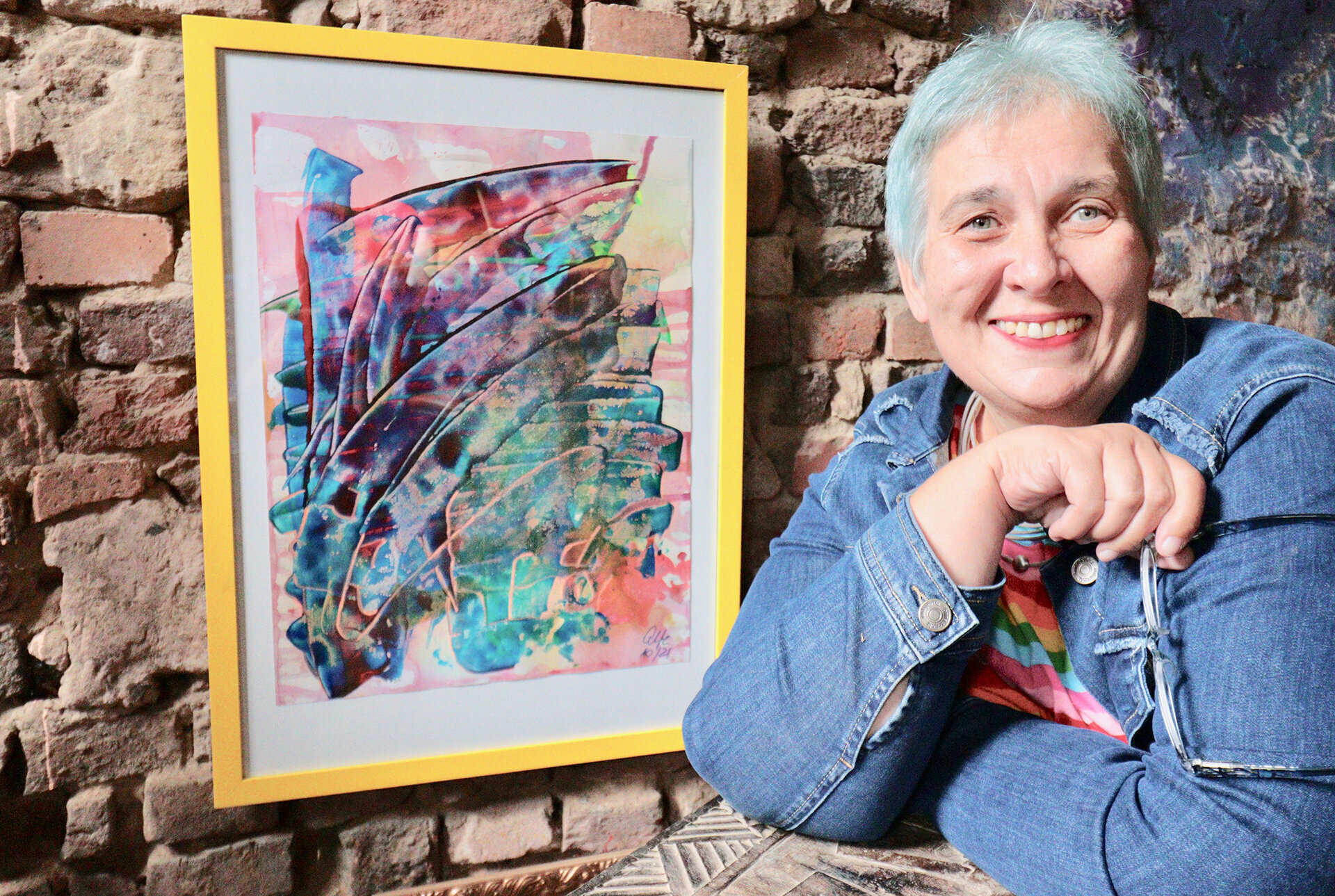 DEGEWO Hochhaus Galerie zeigt die Acryl Malerin Elfe Manuela Weger ...